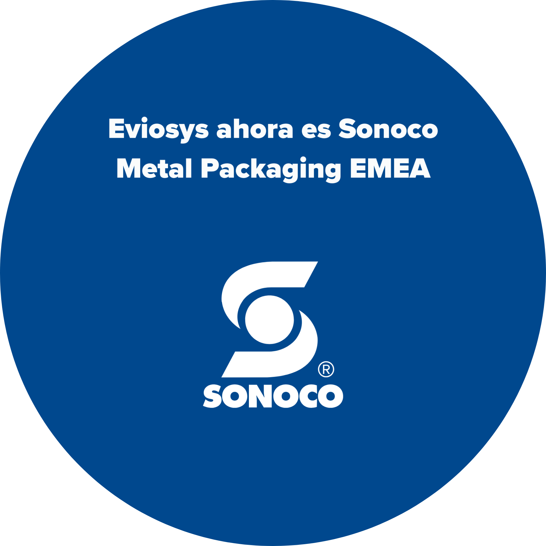 Eviosys se convierte en Sonoco Metal Packaging EMEA - Sonoco Metal Packaging EMEA